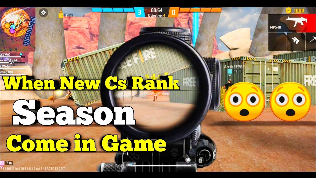 When New Cs Rank 😱😱Seasons Come in Ff Custom Gameplay MPS III ...