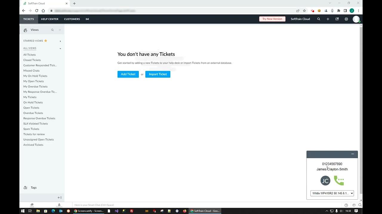 Zoho - SoftTrain Cloud and Wildix CRM Integration Demo Video - YouTube