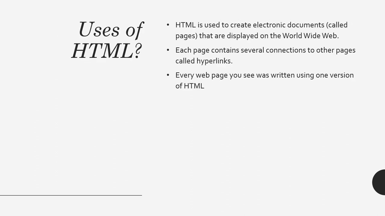 HTML 5-complete introduction-uses and advantages - YouTube