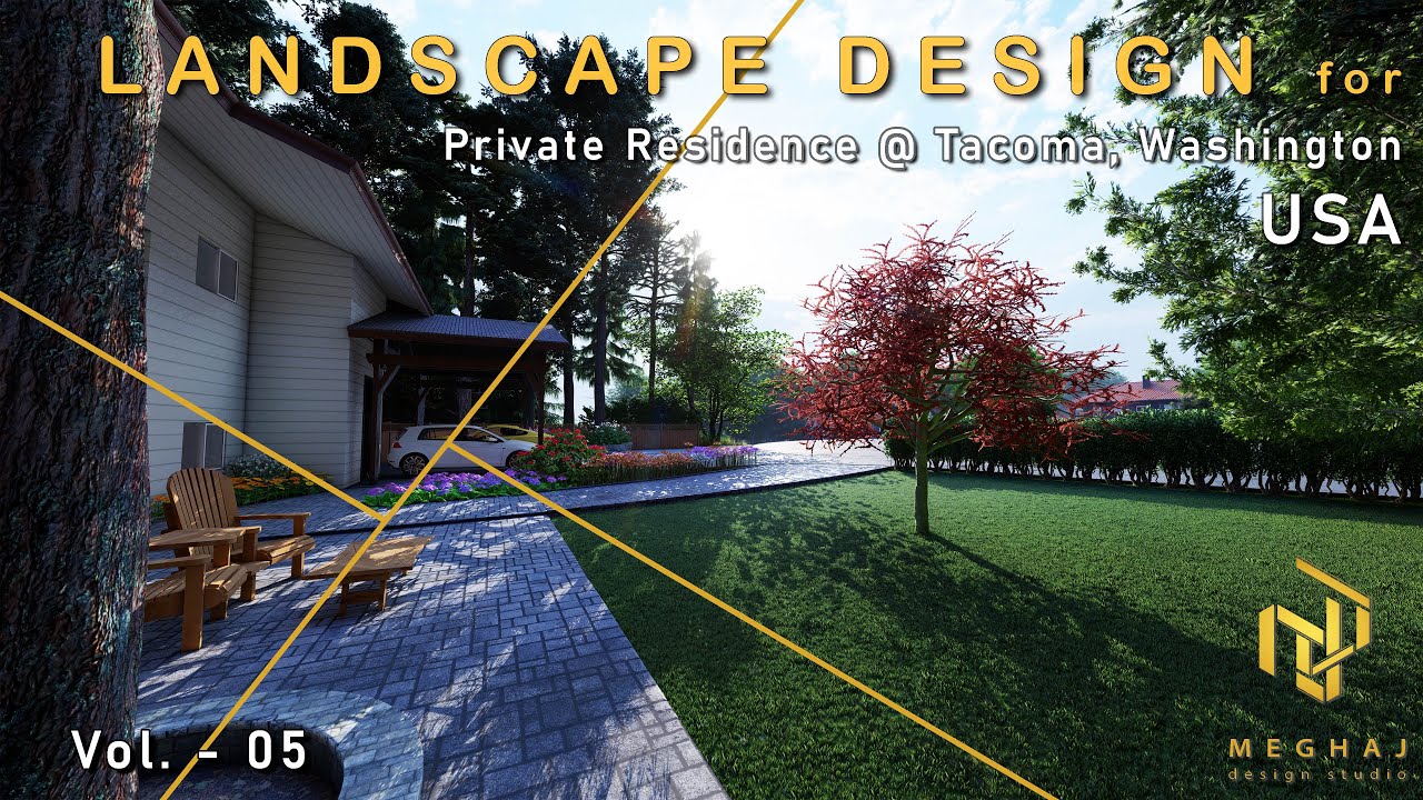 Landscape Design Private Residence @ Tacoma, Washington, USA - YouTube