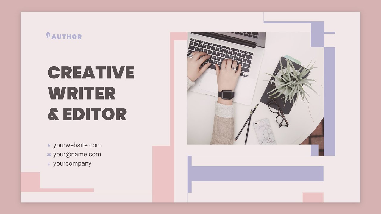 Author PowerPoint Presentation Template - YouTube