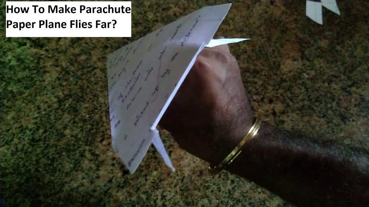 Ultimate Parachute paper Glider Air-plane Flies far - YouTube