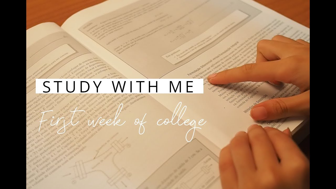 Study with me l First week of college - YouTube