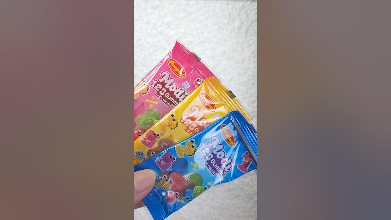 mencari dan menemukan jajanan modi 123 gummy di dalam kardus #huntingjajan #jajanan #gummy - YouTube