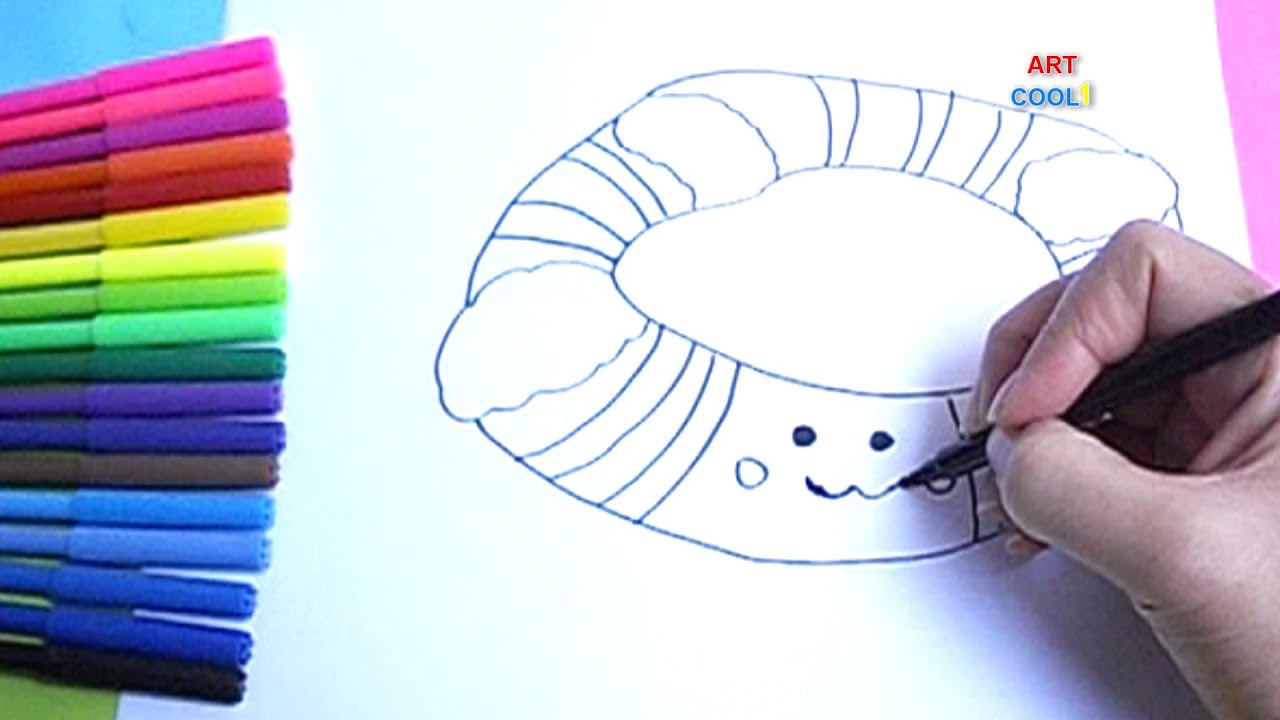 Como dibujar una rosca de reyes - YouTube