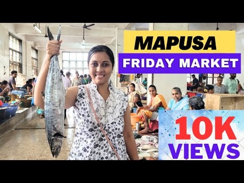 Monsoon Mapusa Friday Market Goa | Mapusa Fish Market |Goa vlog | Goa Biggest Fish Market - YouTube