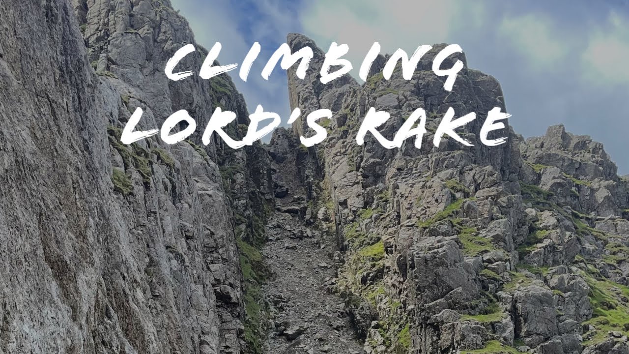 Climbing Tricky Scree Walls [Lord's Rake to Sca Fell] - YouTube