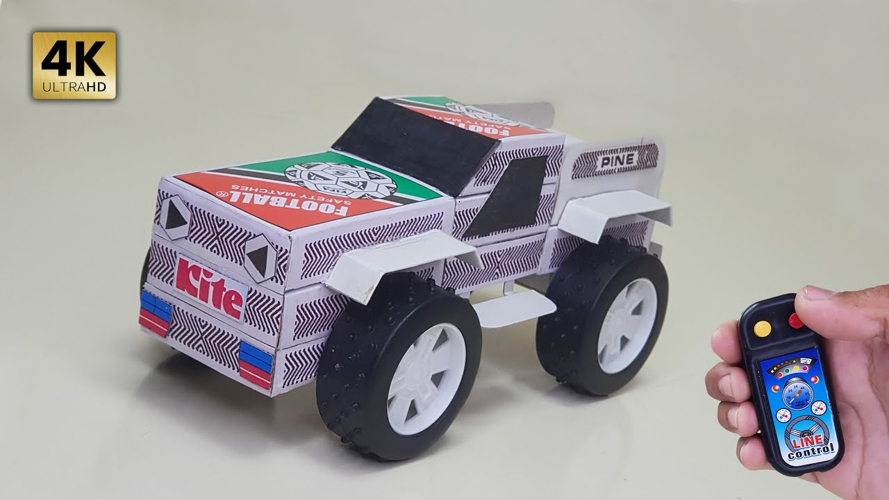 How to Make MatchBox Car at Home | DIY Mini RC Car With DC Motor - YouTube