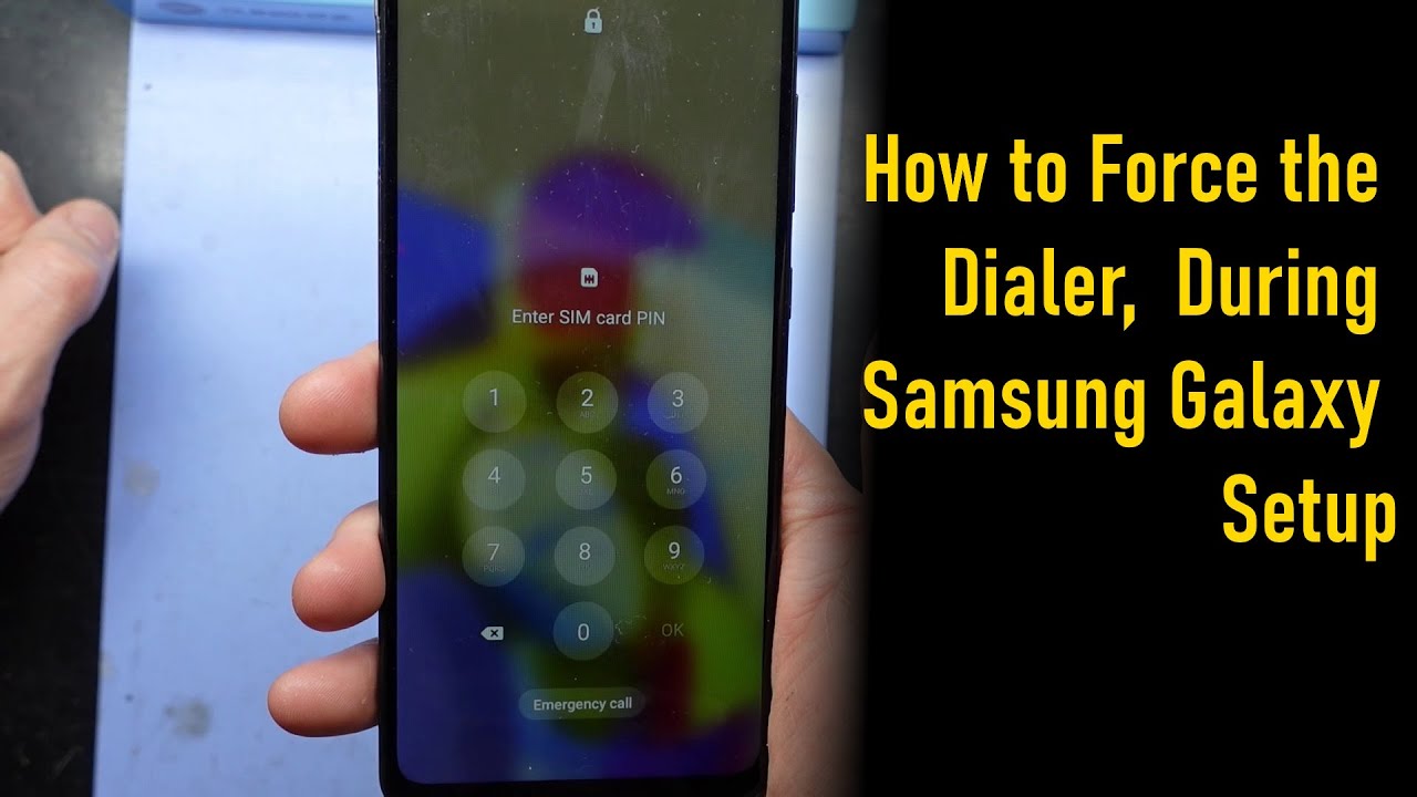 Samsung Galaxy Force Dialer on Setup Screen - YouTube