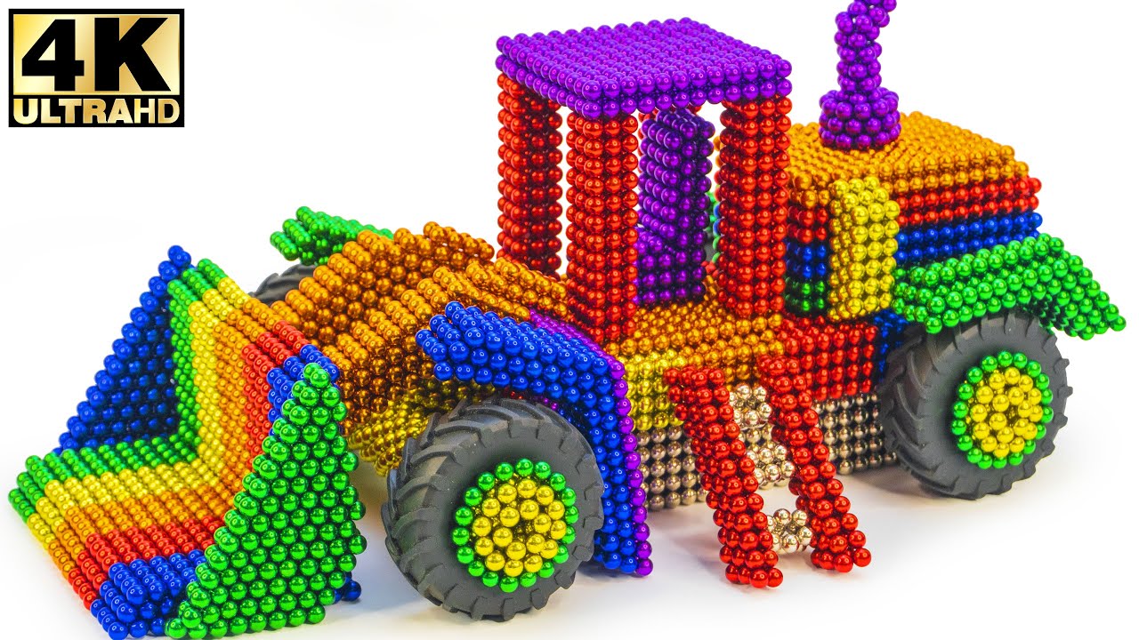 Magnet Challenge - DIY - How To Make Tractor Bulldozer From Magnetic ...