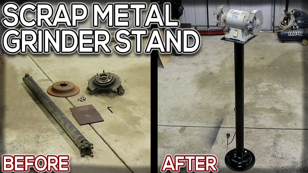 Scrap Metal Grinder Stand - YouTube