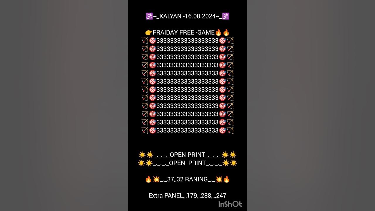 247 panel pass dosto ek like3 kar dena 16/08/2024 FRAIDAY close panel - YouTube