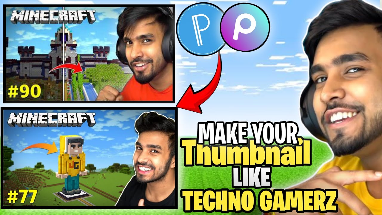 How to make THUMBNAIL like TECHNO GAMERZ IN MOBILE (In just 2 min ...