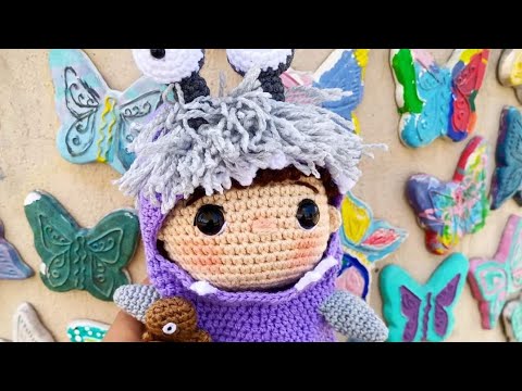 Boo Monsters Inc amigurumi tejida a crochet - YouTube
