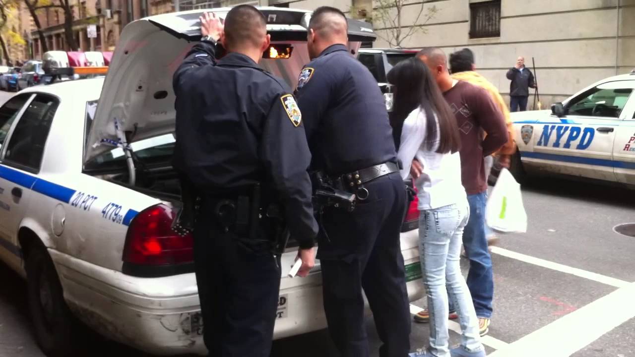 NYPD OFFICERS FROM THE 20TH PRECINCT ARREST A WOMAN ON WEST 77TH STREET ...