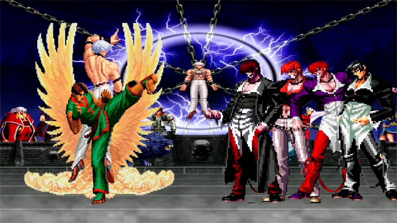 [KOF Mugen] Xavier Kim vs Orochi Iori Team - YouTube