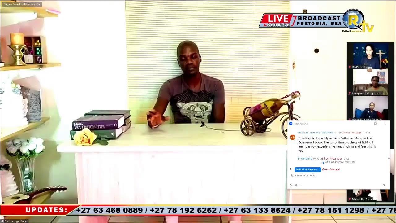 07 MARCH 2023 TUESDAY LIVE BROADCAST SERVICE WITH PROF. LESEGO DANIEL AND SONS PART 2 - YouTube