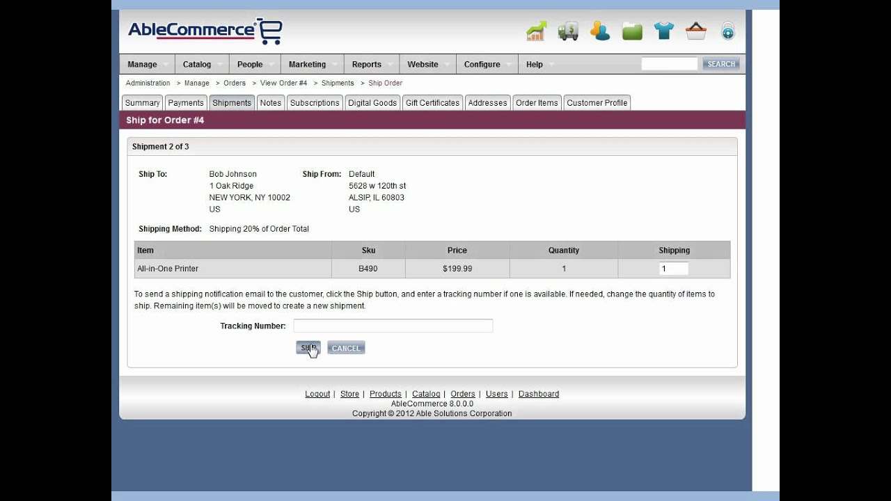 AbleCommerce Gold Quick Introduction - YouTube