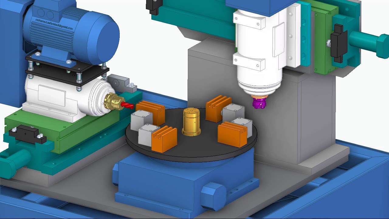 KTK MAKE TWO STATION ROTARY MILLING SPM (DESIGN) - YouTube