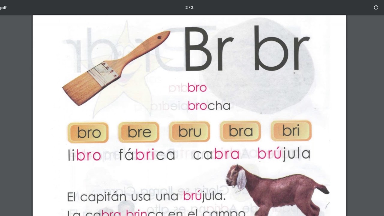 Vocabulario Letra Br - YouTube