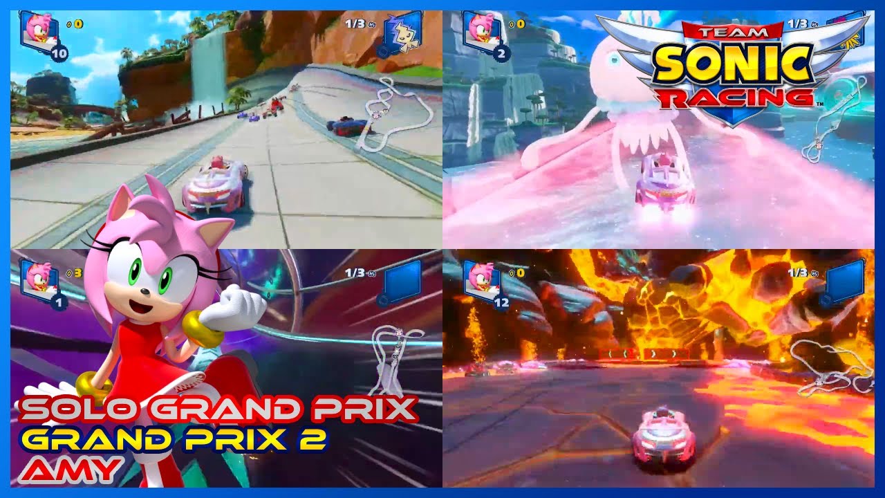 Team Sonic Racing - Solo Grand Prix 2 - Amy - YouTube