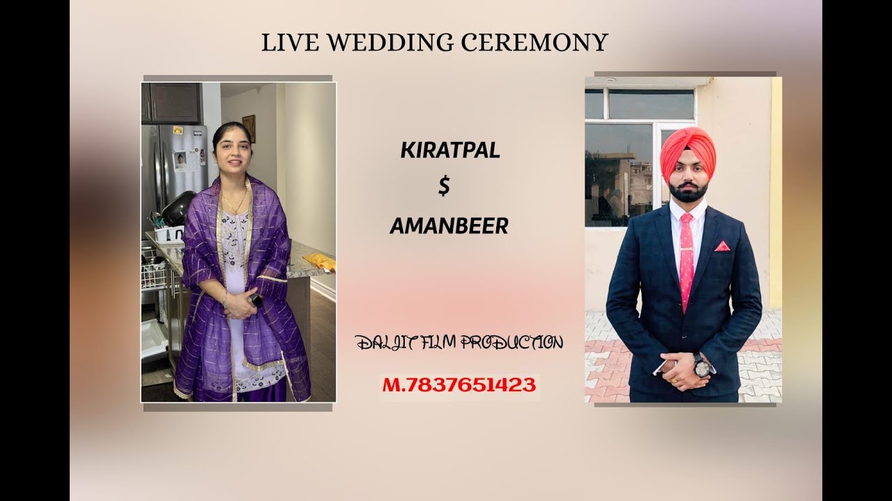 Kirtpal Weds Amanbeer Live by Daljit Film Production Mirthal - YouTube