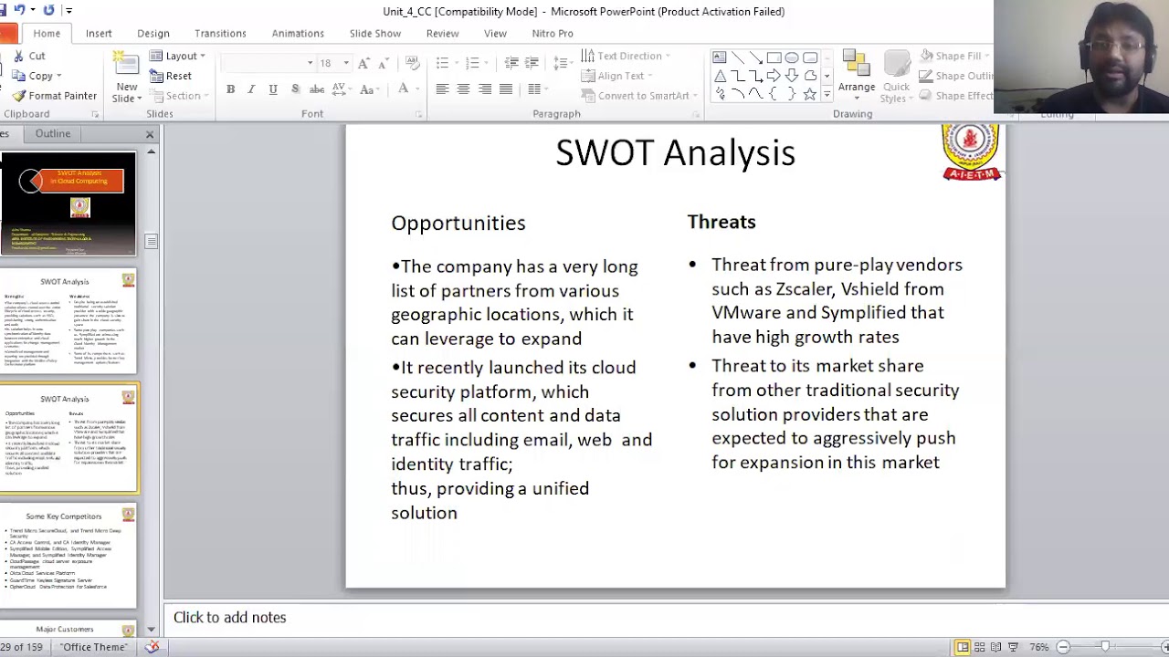 SWOT Analysis in Cloud Computing - YouTube