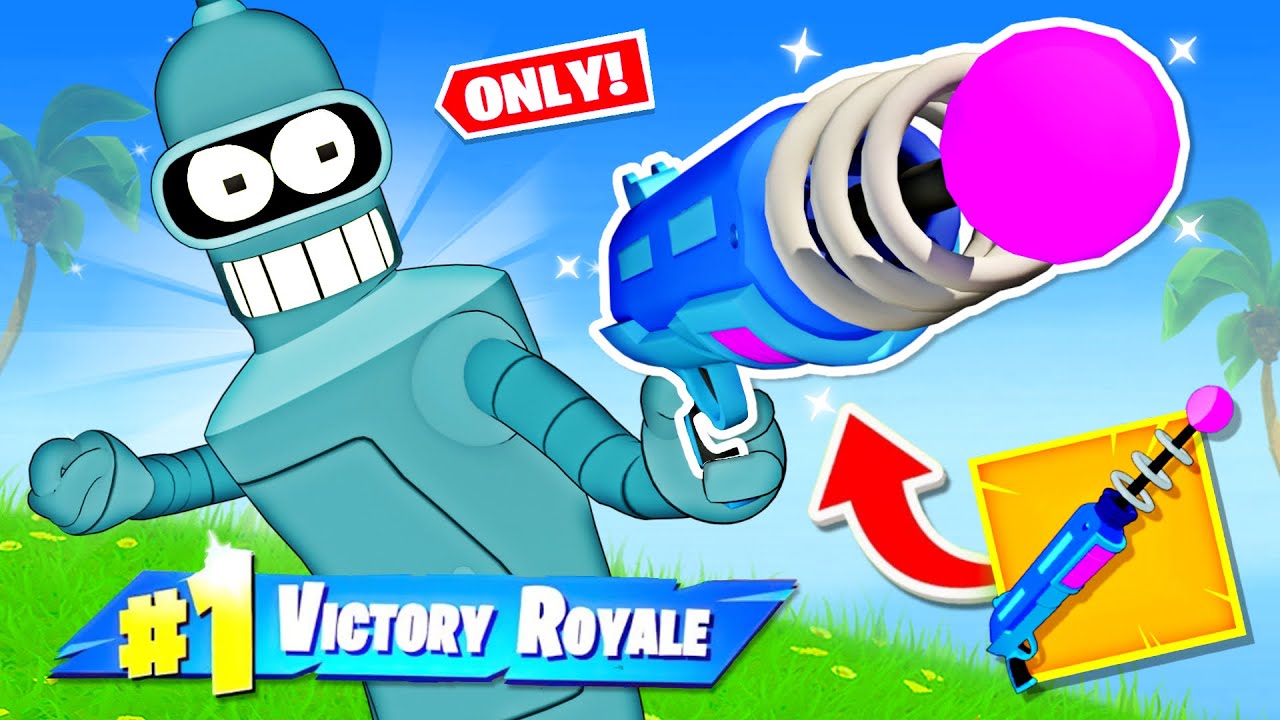 MYTHIC RAY GUN *ONLY* Challenge in Fortnite! - YouTube