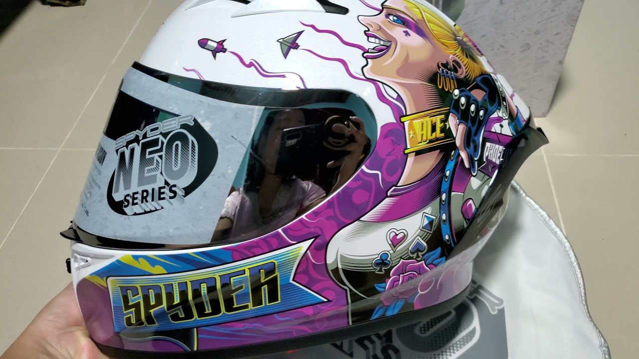 Unboxing NEO SERIES FULL FACE HELMET Spyder phillipines HARLEY quinn ...