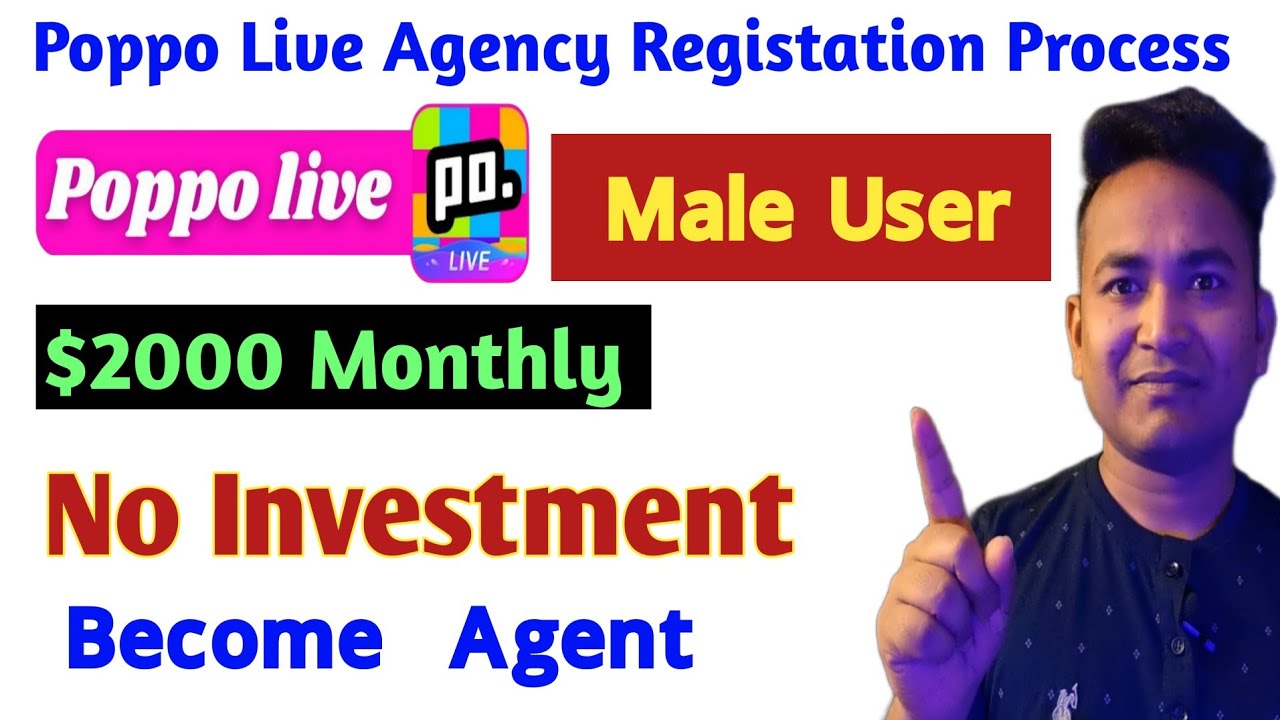 Poppo Live Agency Registation Process How to Become An Agent Poppo live ...