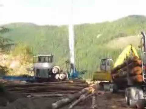 Logging in Whatcom county Acme Washington like Ax Men - YouTube