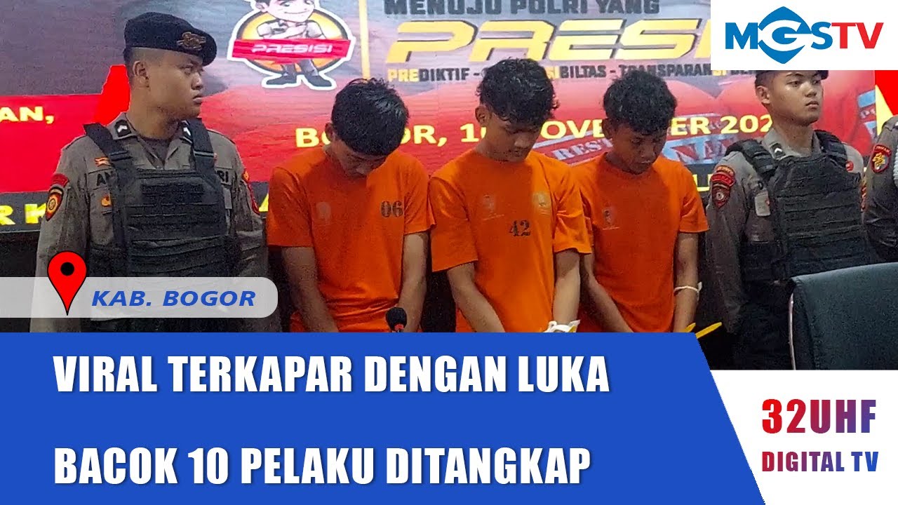 VIRAL TERKAPAR DENGAN LUKA BACOK 10 PELAKU DITANGKAP - YouTube
