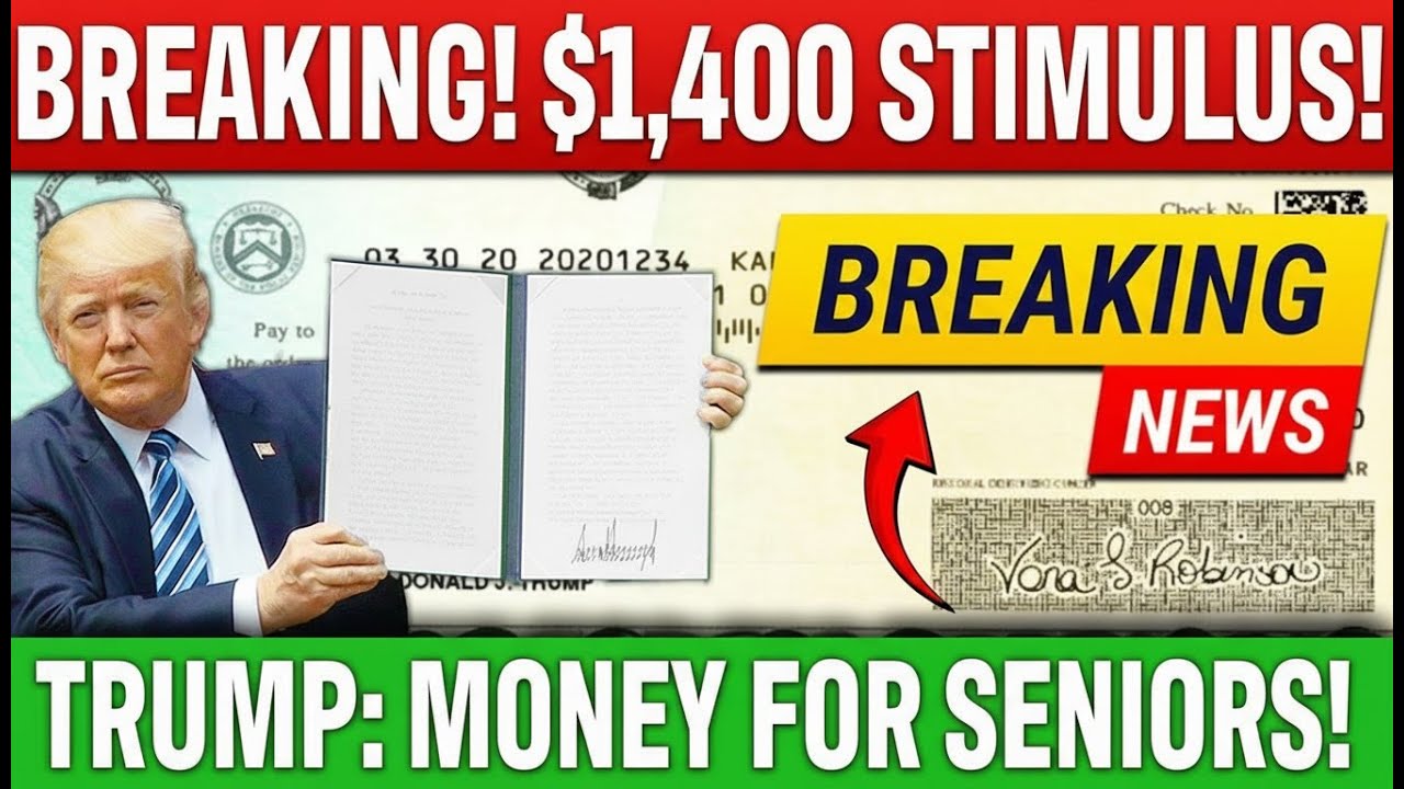 Breaking! Finally, Trump Is Convinced to Release $1,400 Stimulus Checks ...