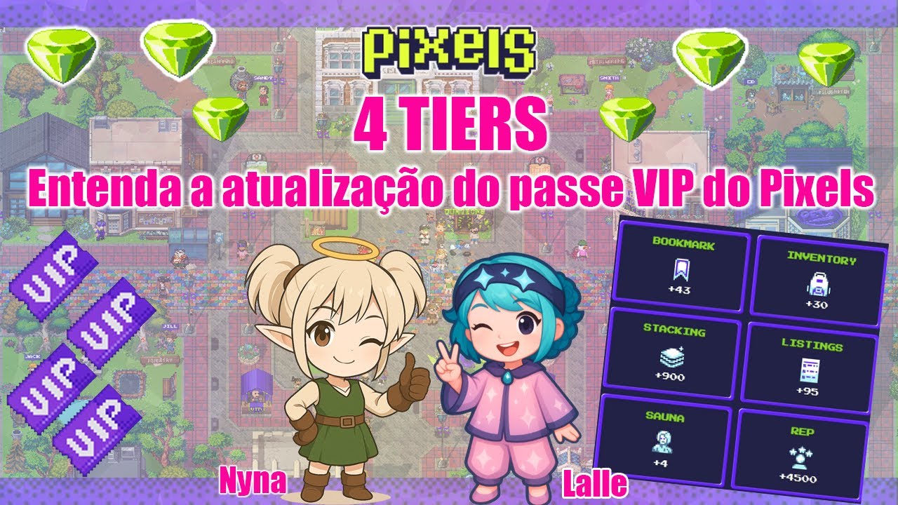 Entenda a atualização do passe VIP do Pixels - YouTube
