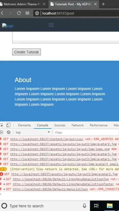 149 - Implement Matronics Footer in ASP MVC Tutorial Project - YouTube