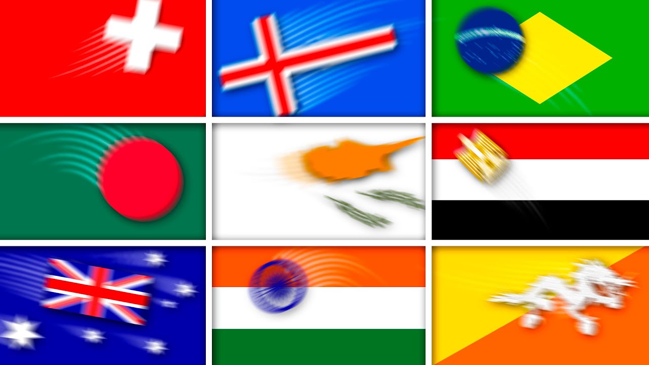 🌍ALL World Flags but it's DVD Player - YouTube