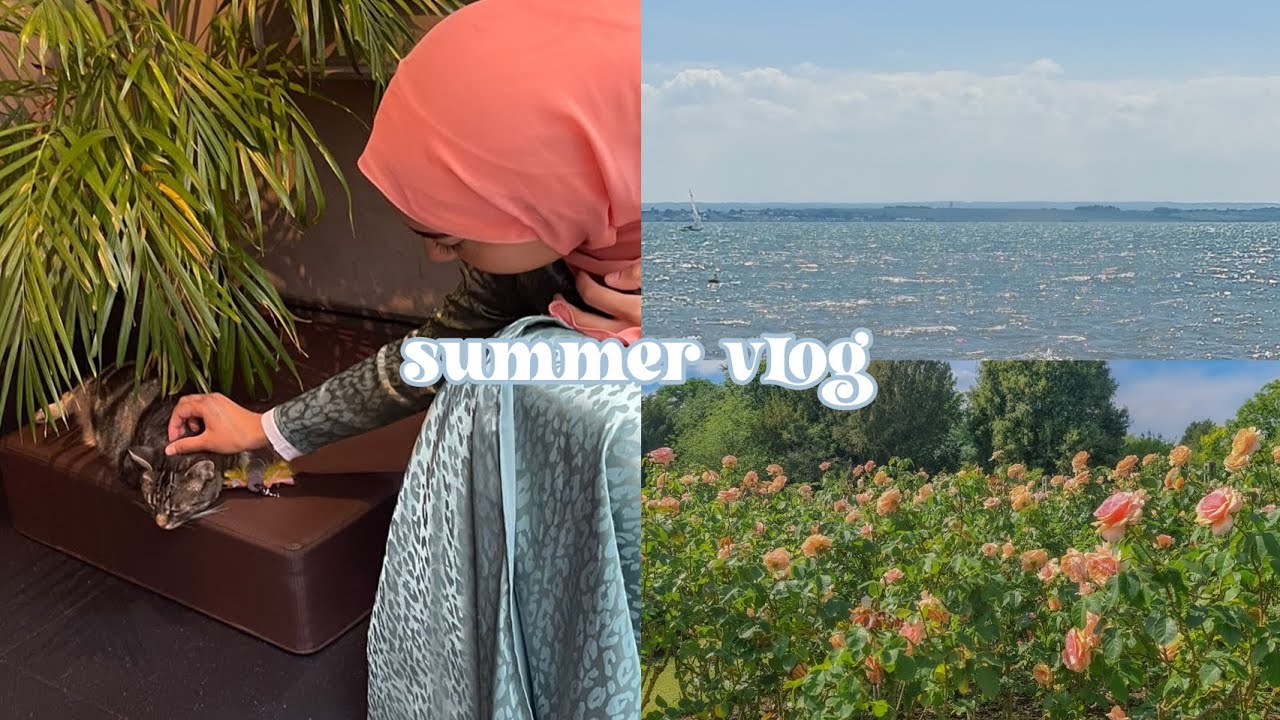 summer vlog 2022: jjk movie, infinity rooms, seaside, rose garden, cat ...