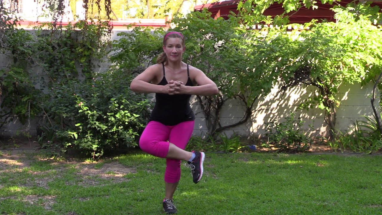 Standing Glute Stretch - YouTube