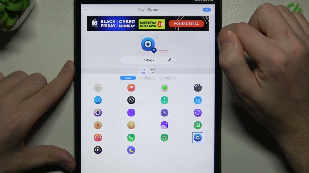 How to Change Icons Shape on LENOVO TAB M10+ - Install X Icon Changer ...