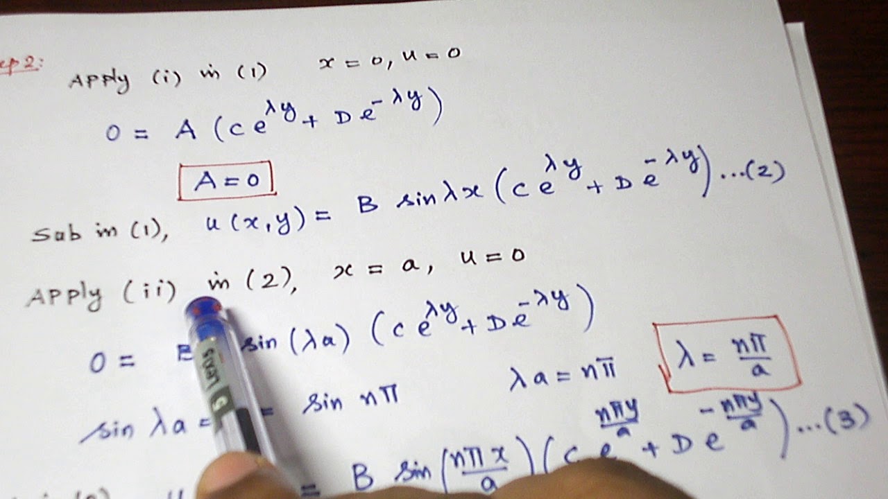 (TAMIL) 2 D HEAT EQUATION PROBLEM 2 - YouTube