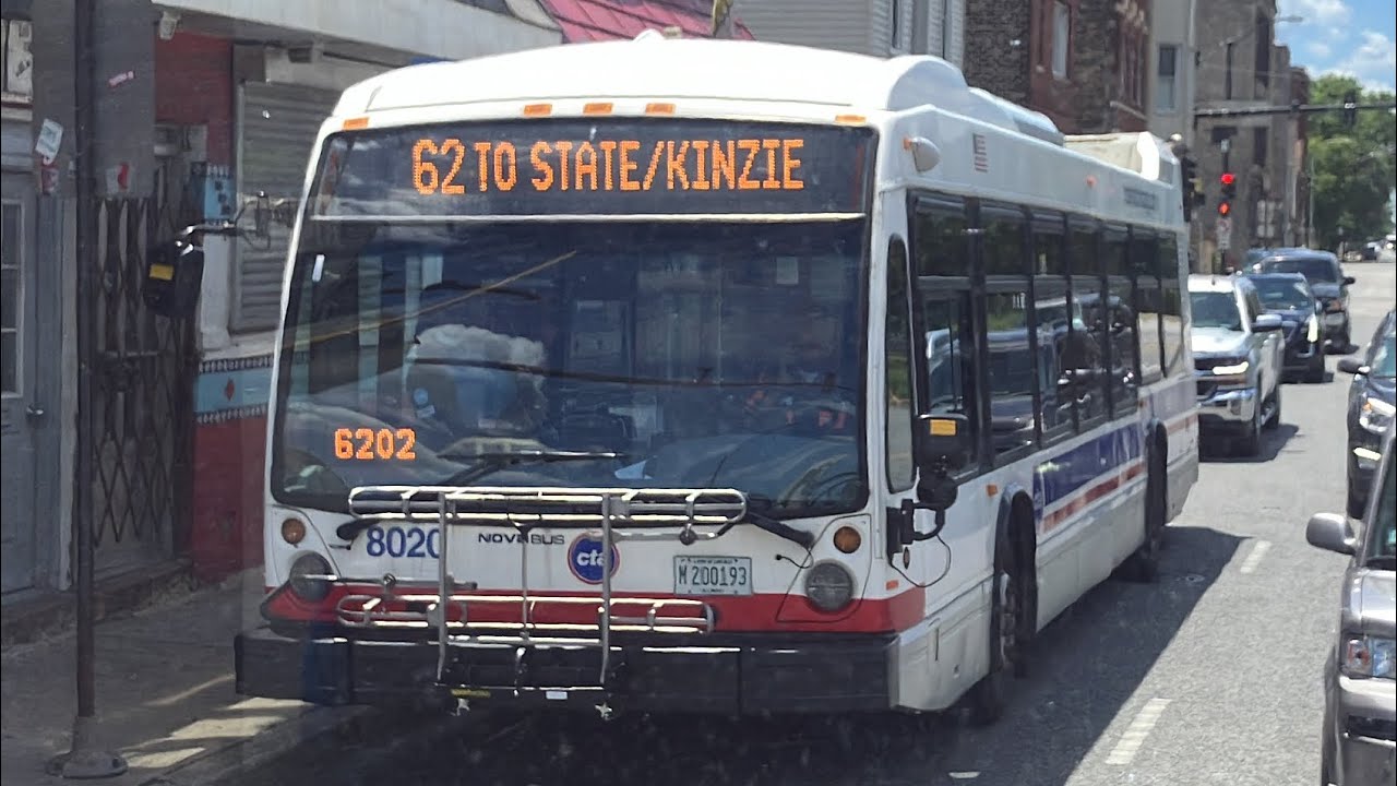 CTA ON Board Riding 2015 Nova LFS Bus 8020 on Route 62 Archer from ...