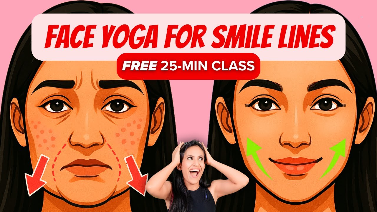 Face Yoga to Lift Cheeks & Smooth Smile Lines | Reduce Dullness ...