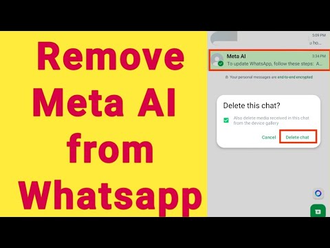 how to delete meta AI on Whatsapp | how to remove Meta AI on Whatsapp | Disable meta AI on ...