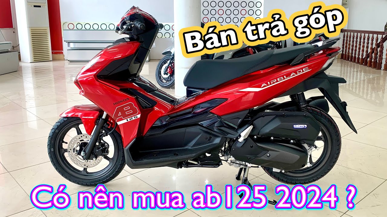 AB125 phiên bản tiêu chuẩn 2024 màu đỏ đen | Trả góp, trả trước 10 ...