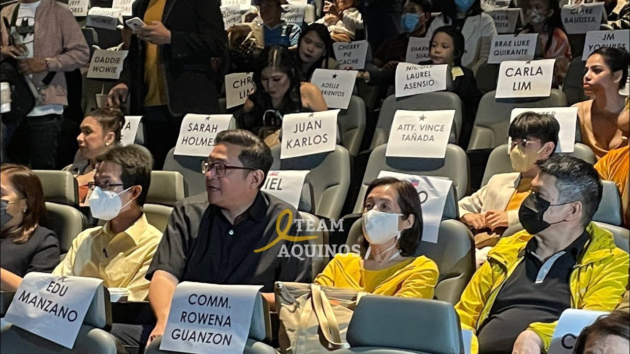 Members of the Aquino family led by Viel Aquino-Dee and former senator ...