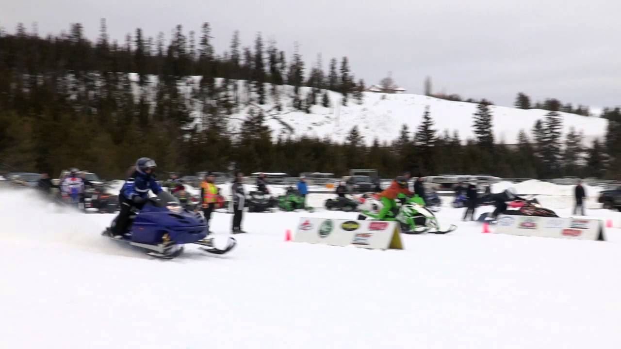 2014 SSRA Snowmobile Drag Races - Valemount, BC - YouTube