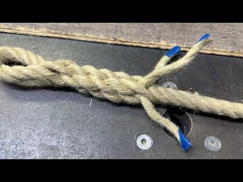 LangmanRopes splicing 4 strand rope - YouTube