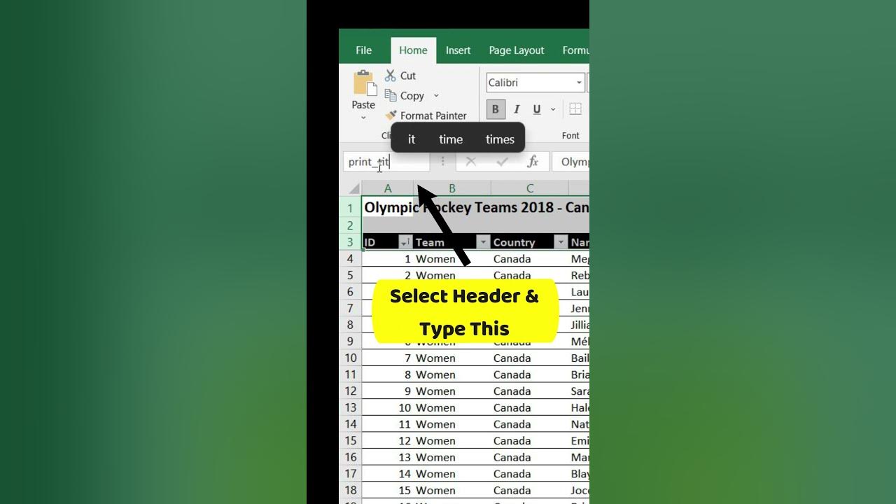 Mastering Excel: Tips and Tricks for Efficiently Adding a Header on All Pages for Printing # ...