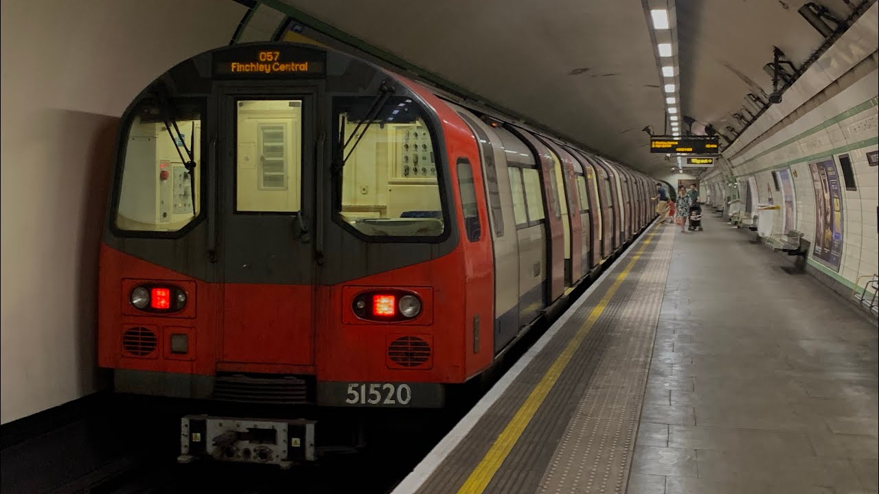Northern line 1995 stock terminating at Finchley Central 10/9/23 - YouTube