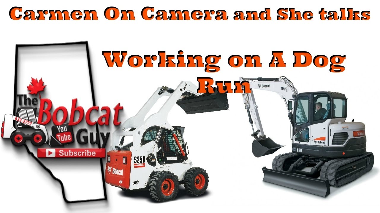 Using An Excavator To build a Dog Run - YouTube